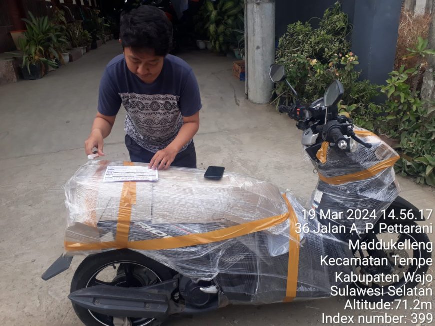 Pengiriman motor makassar ke sengkang 17 maret 2024 - Ekspedisi ...